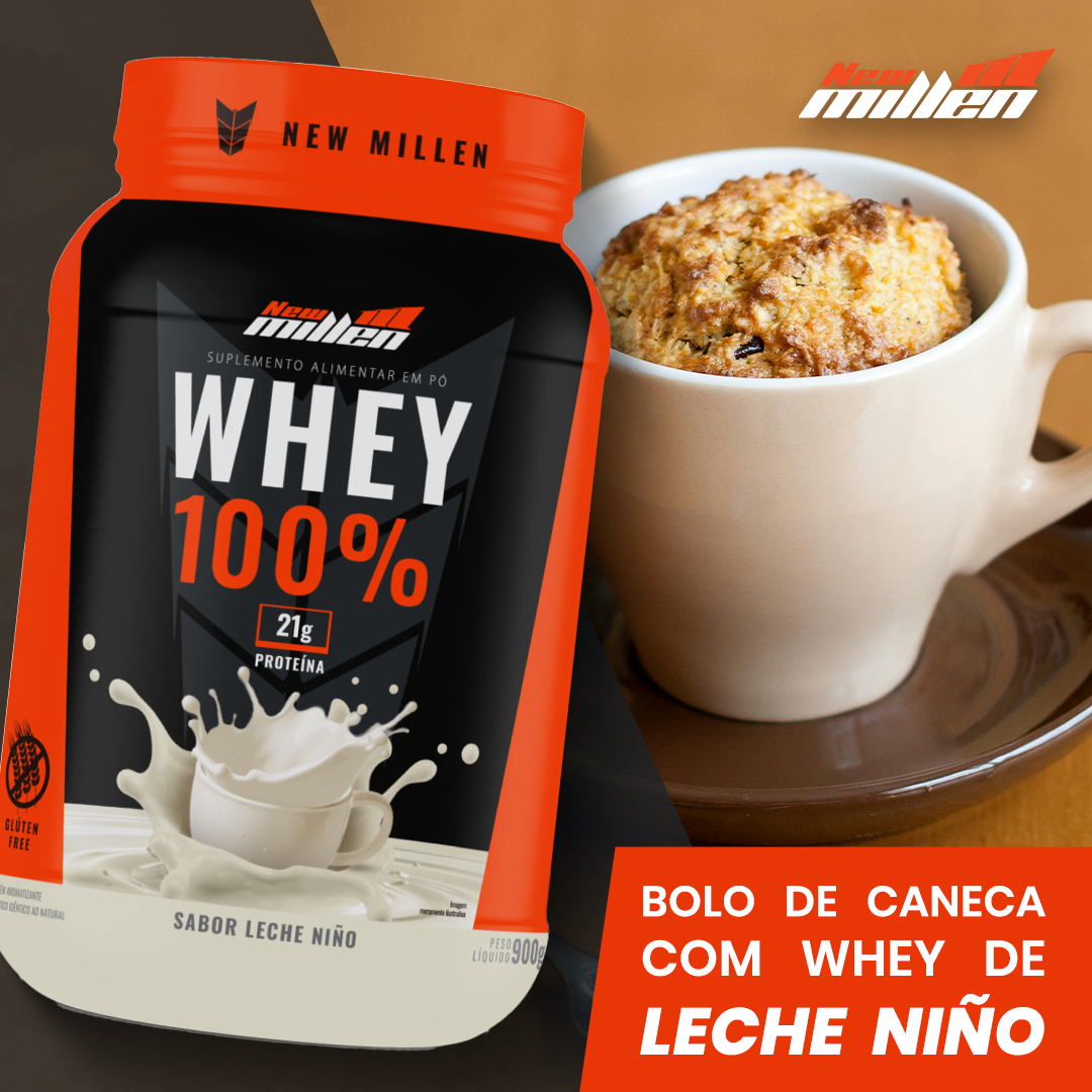 WHEY 100% LECHE NINO – BOLO DE CANECA - New Millen